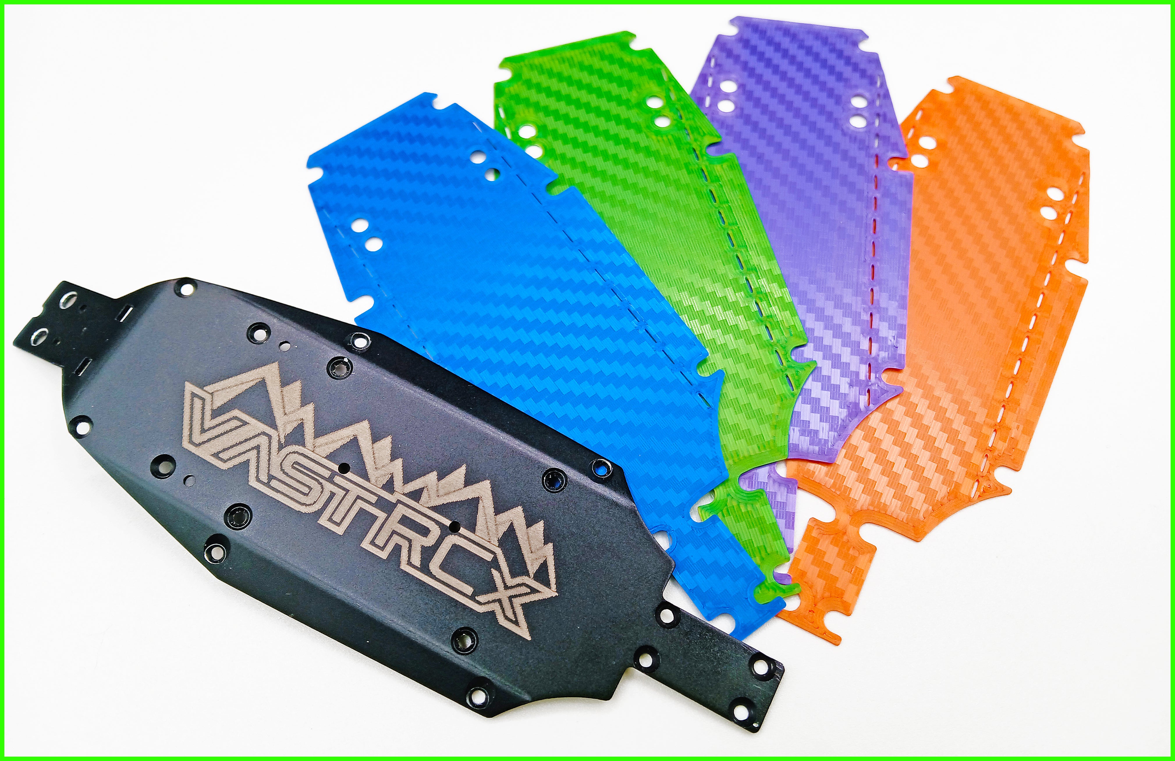 MICRO B CHASSIS PROTECTOR 2D CARBON PATTERN – VAST RCX